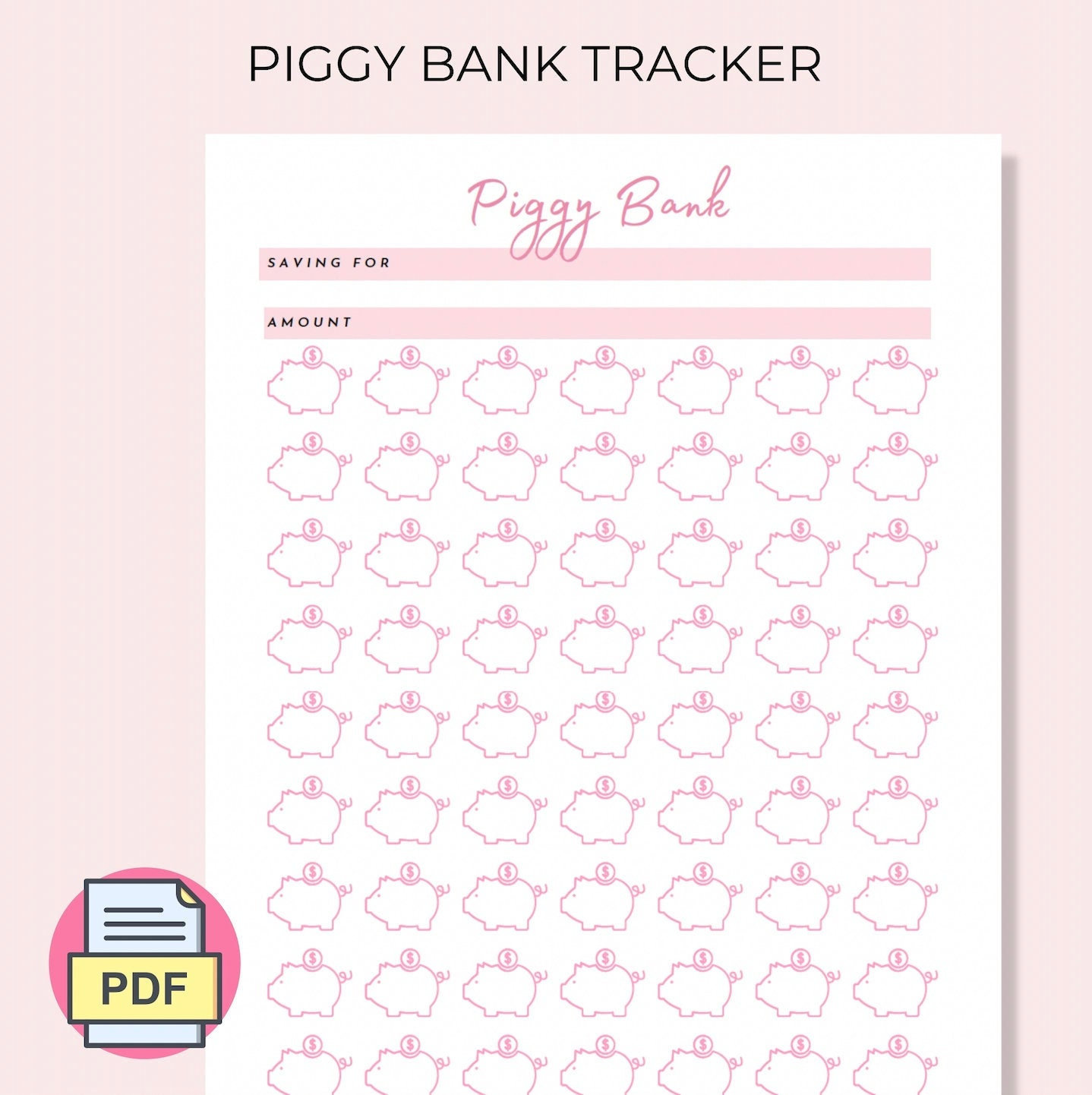 Piggy Bank Printable