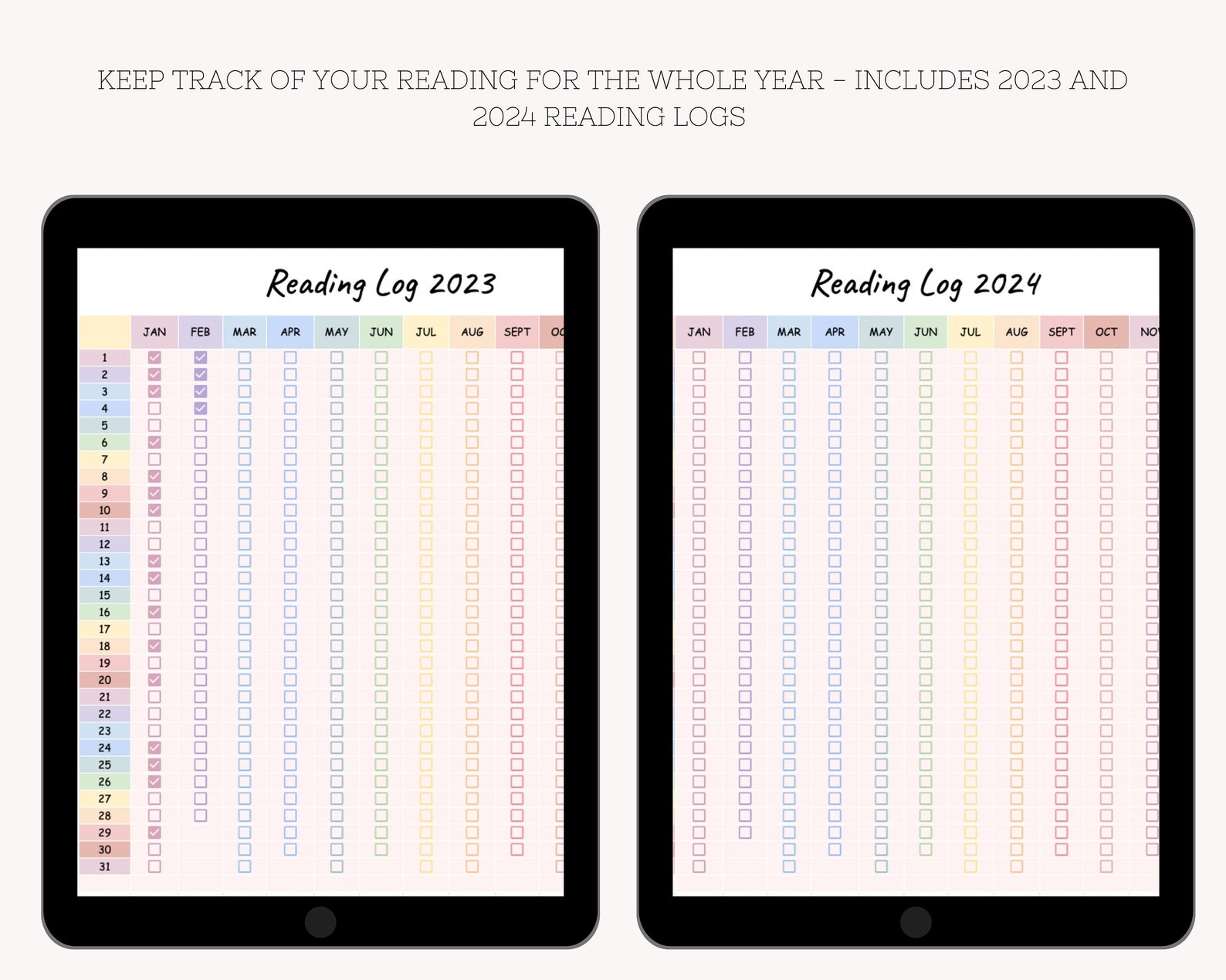 Book Tracker and Reading Log for Google Sheets and Excel, Bibliophile ...