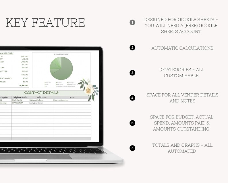 Wedding Budget Spreadsheet Google Sheets Template, Wedding Budget ...