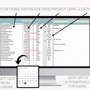 Organisation Bundle, Monthly Budget Spreadsheet, Habit Tracker, Digital ...