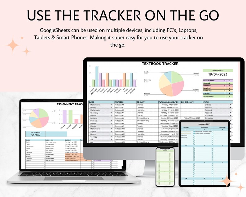 Student Tracker Google Sheets Spreadsheet, 2023 & 2024 Tracker for ...