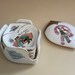 Vintage MCM 60s Valentine Love Kitsch Porcelain Little Serving Trays ...