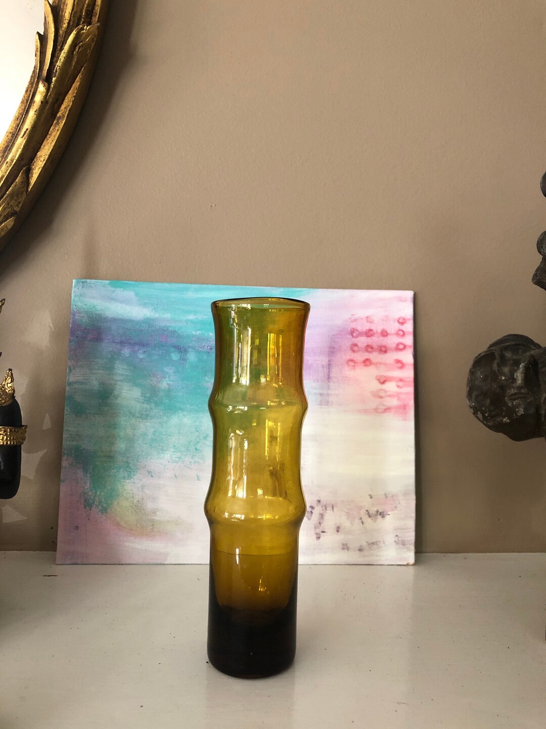 Vintage 60s MCM Mid Century Modern Brutalist Architectural Cylindrical ...