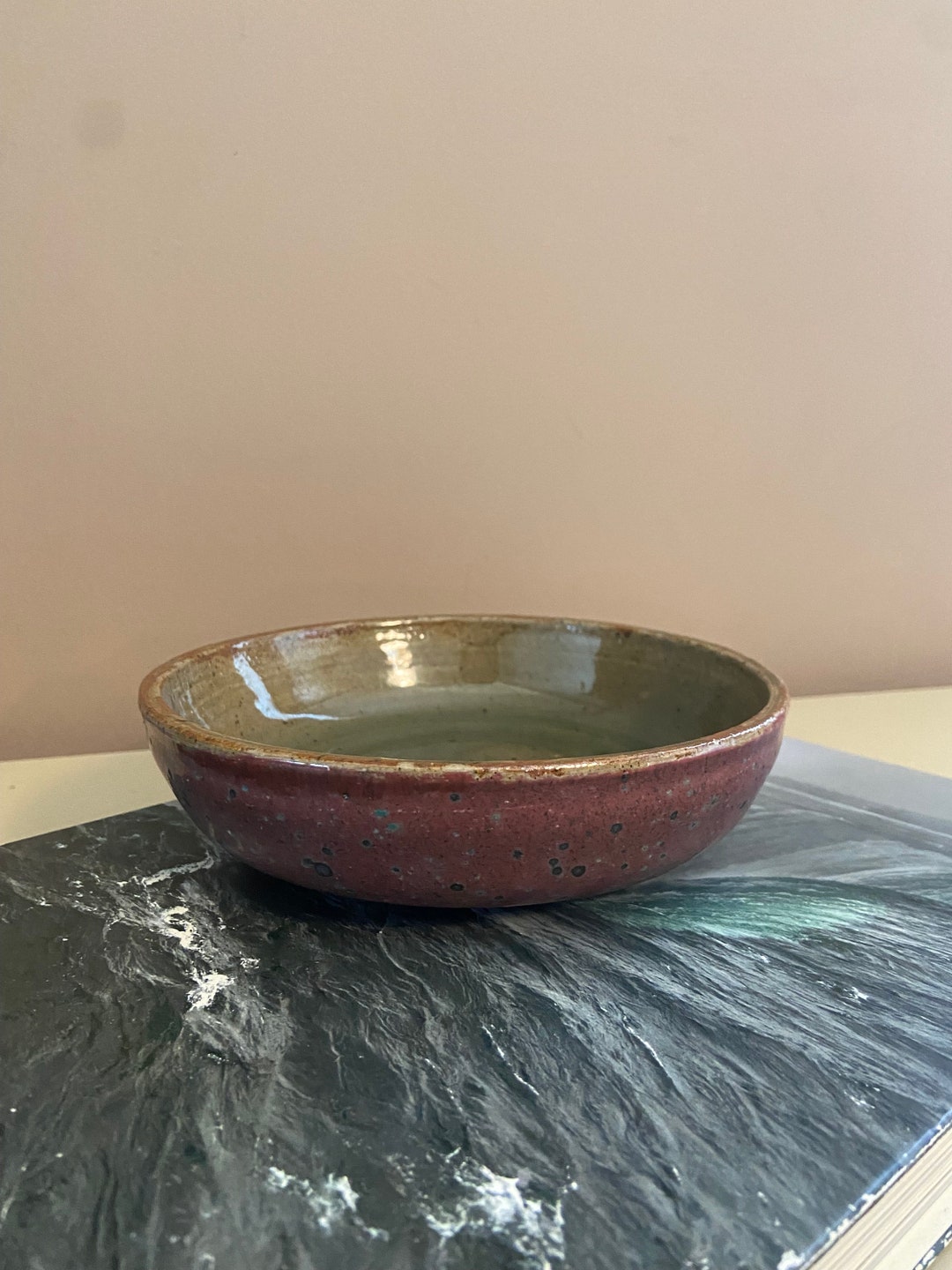 Studio Pottery Danish Modern Speckled Glaze Decorative Bowl, Artist ...