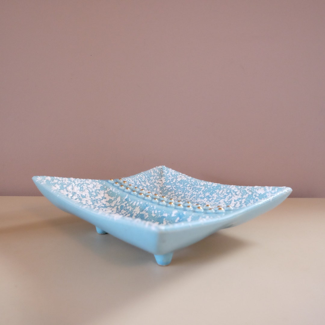 Vintage 60s Retro Midcentury Modern Stanford Sebring Bowl, Pastel Blue ...