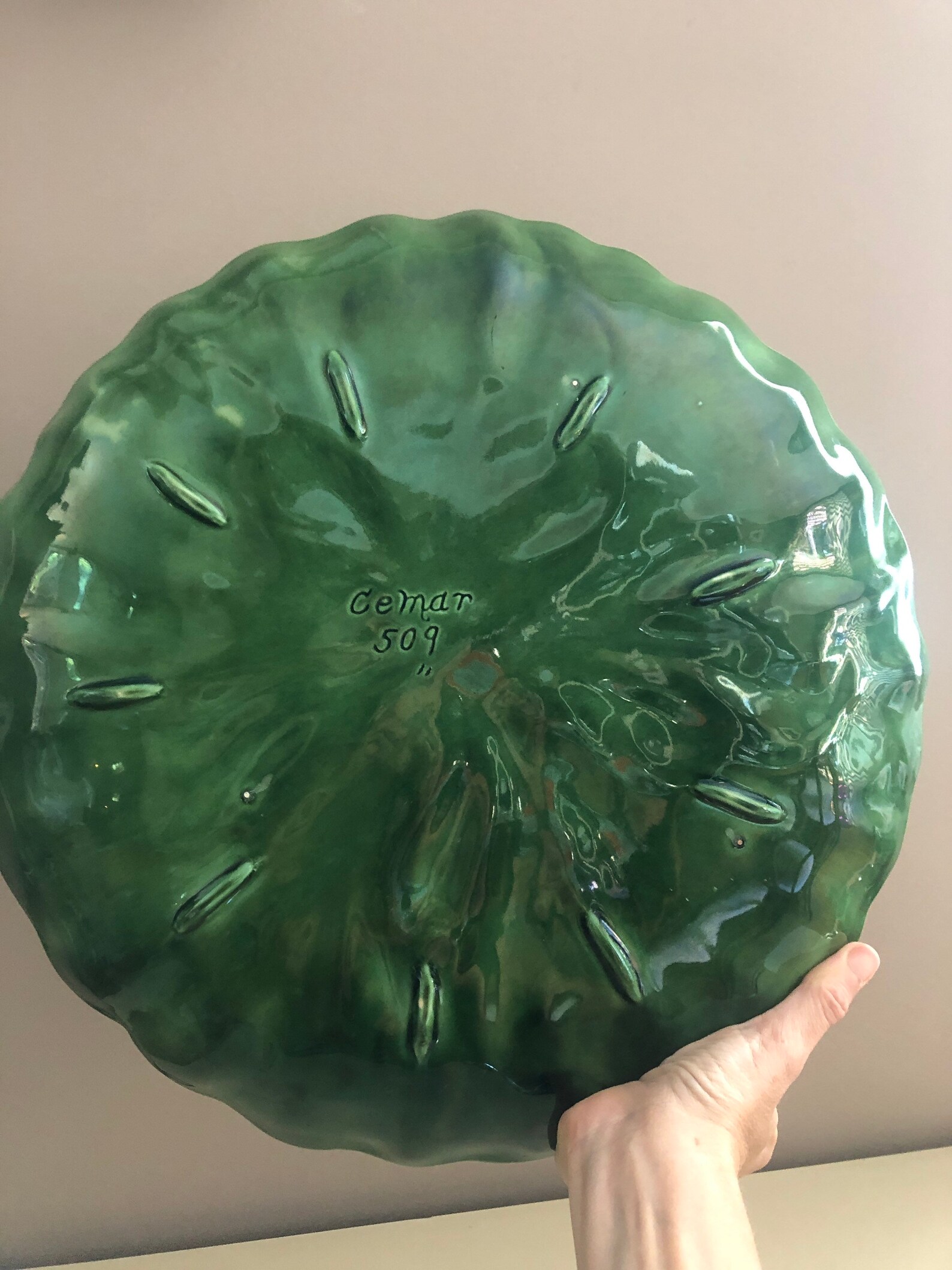 Vintage MCM XXL Large Green Cabbage Cemar Serving Dish - Etsy