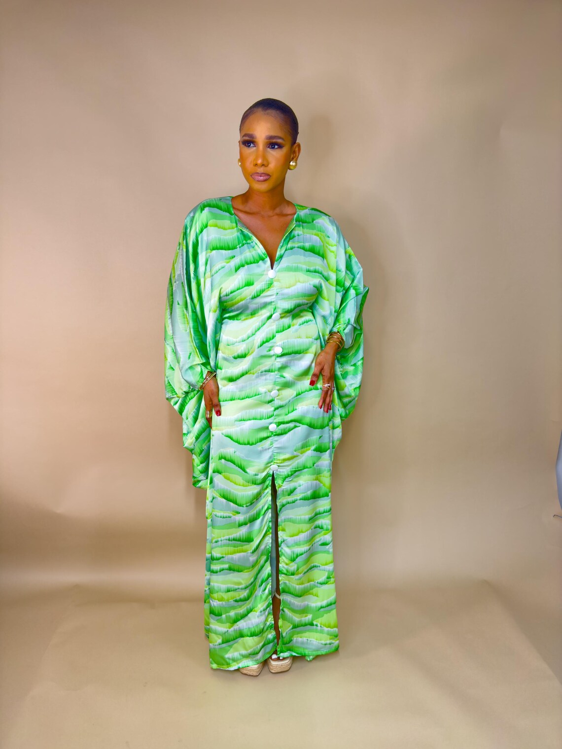 Silk Satin Kaftan Luxury Kaftan Abaya Dress - Etsy