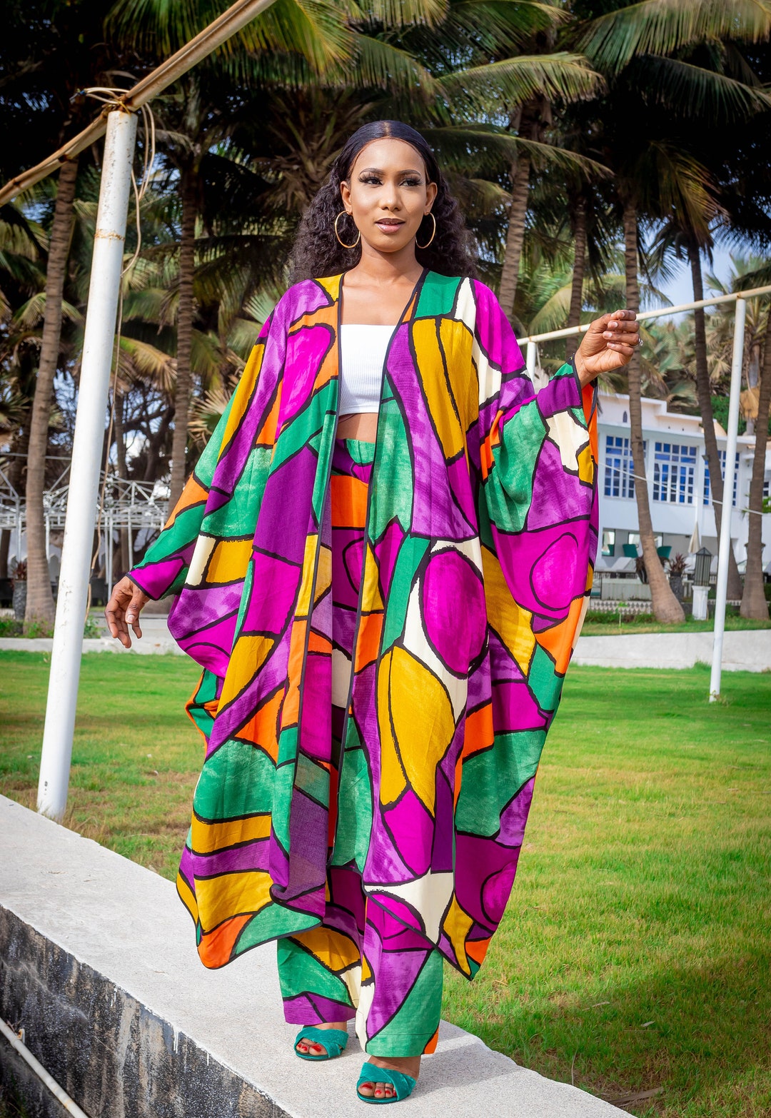 Two Piece Kaftan Set/ Kaftan Set - Etsy