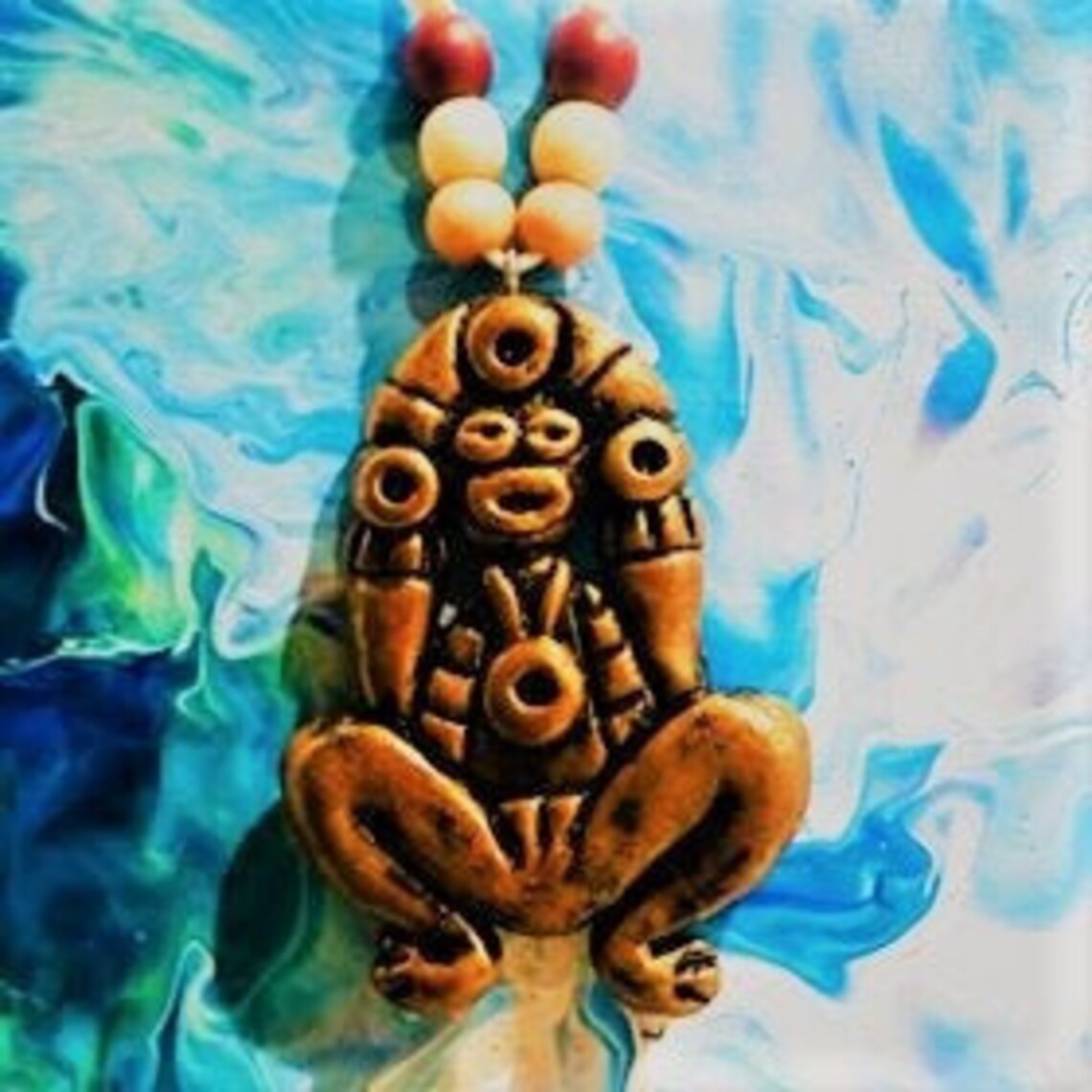 Taino Art Atabey Behique Yucahu or Diosa Luna Amulets - Etsy