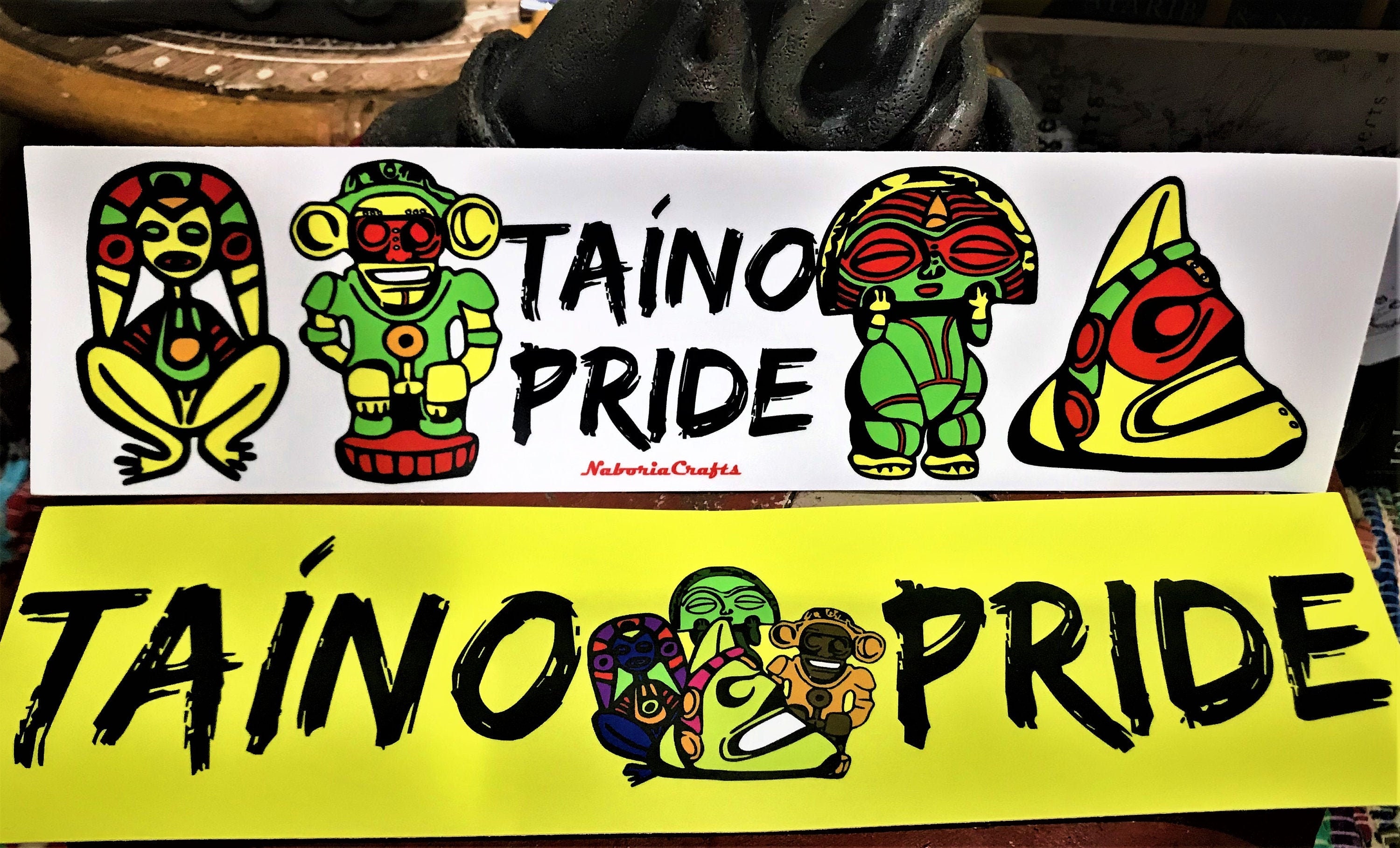 Taino Indigenous Cemi Deities 11.5 Inch Bumper Decals | Etsy