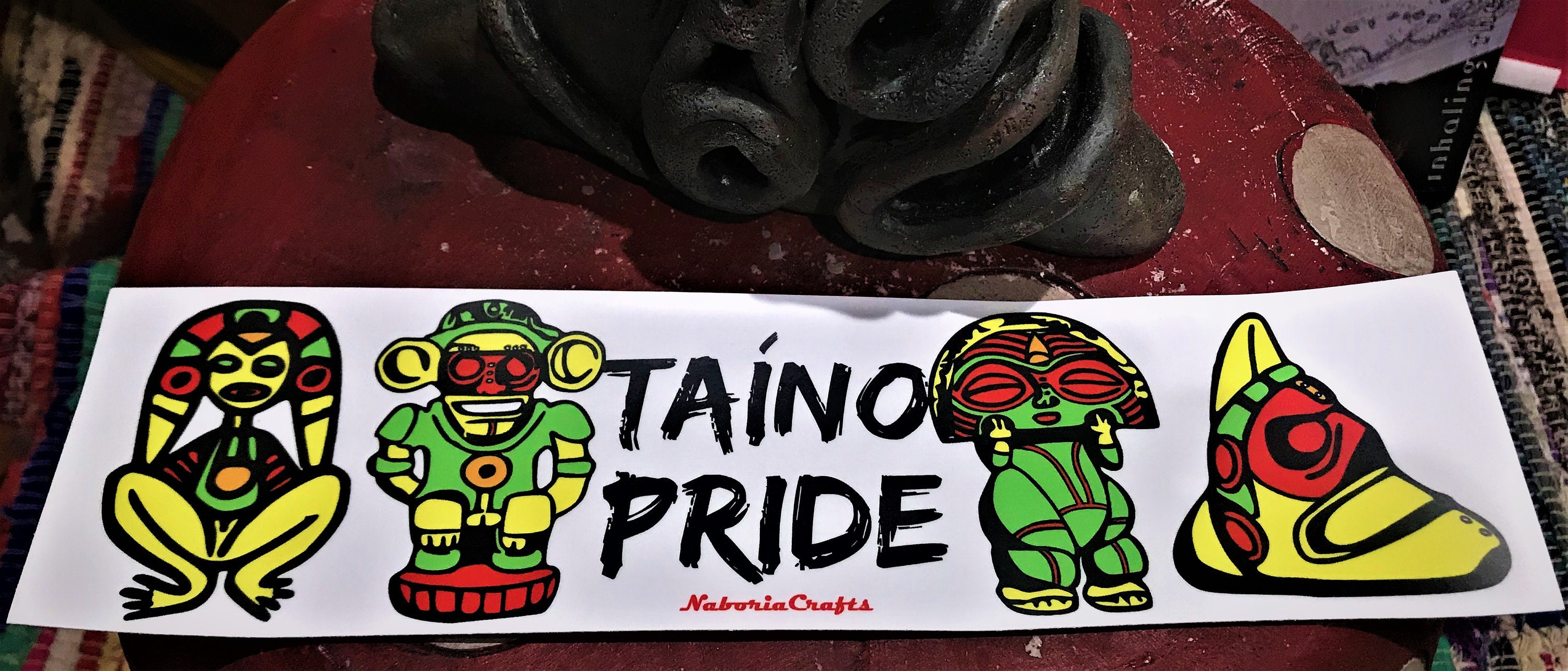 Taino Indigenous Cemi Deities 11.5 Inch Bumper Decals | Etsy