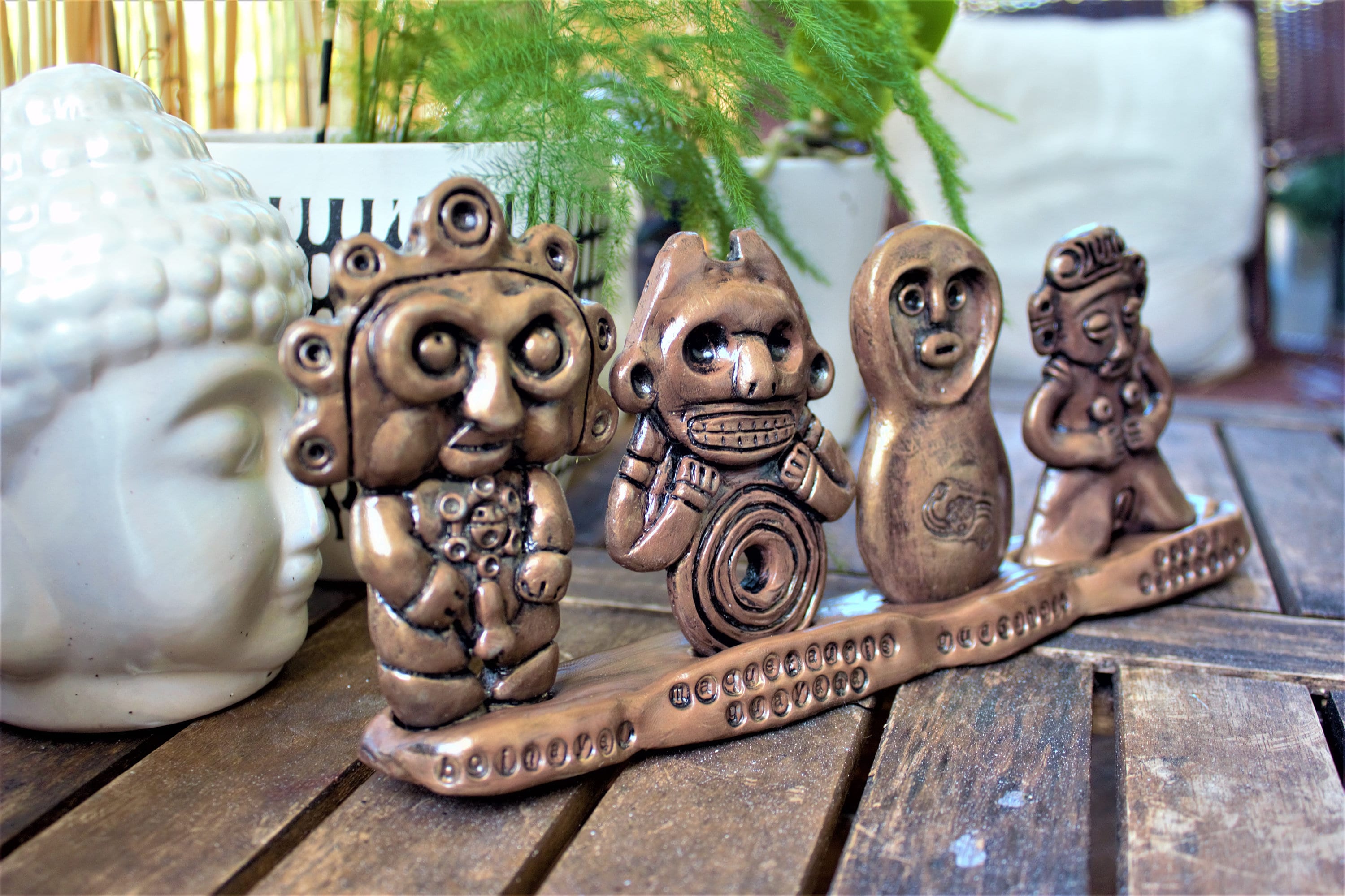 Taino Art Sculptures Cemis Set of 4 (wave2) - Etsy UK