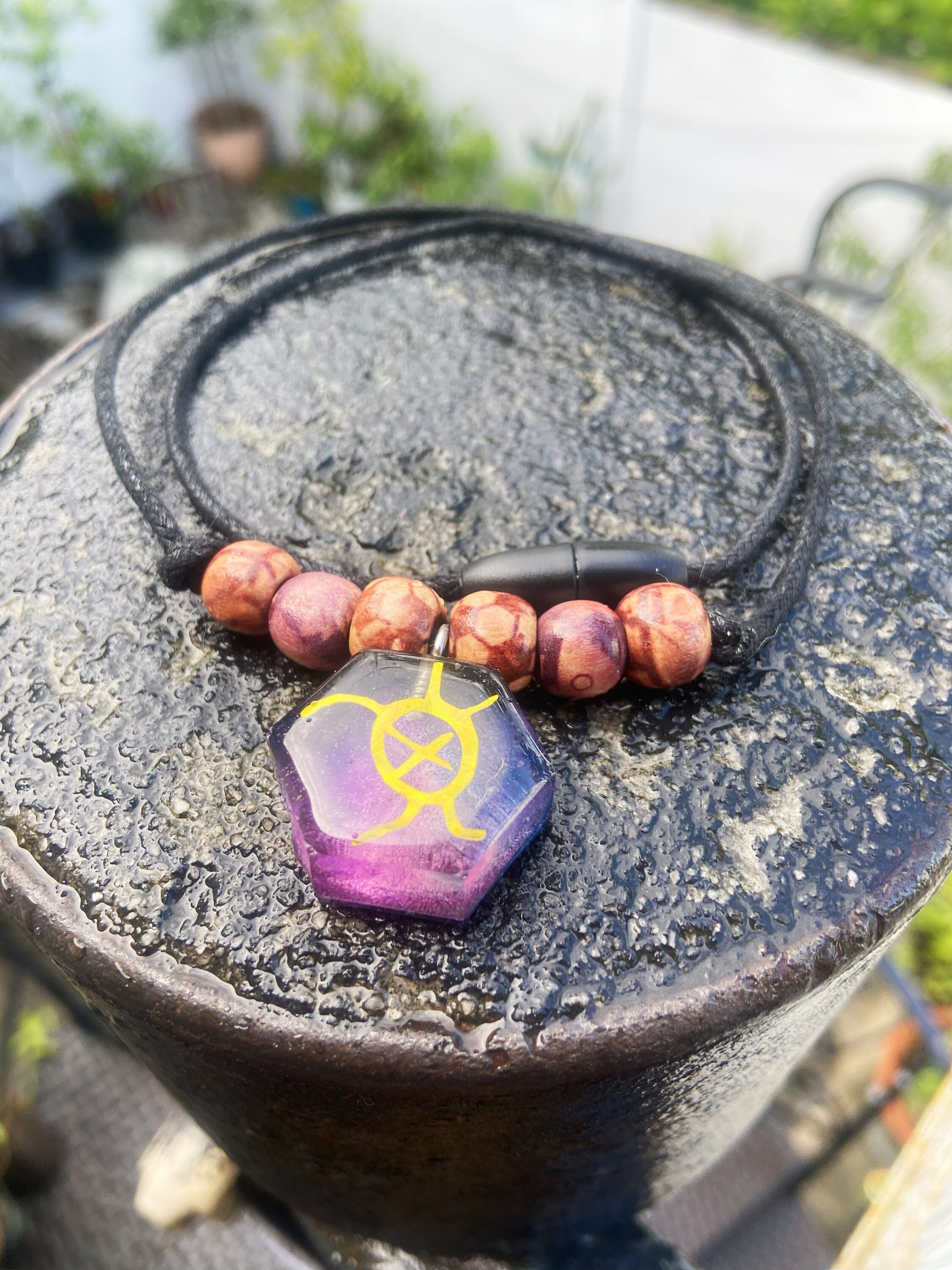 Taino Inspired Hexagon Carey Bagua and Cosmic Colors - Etsy