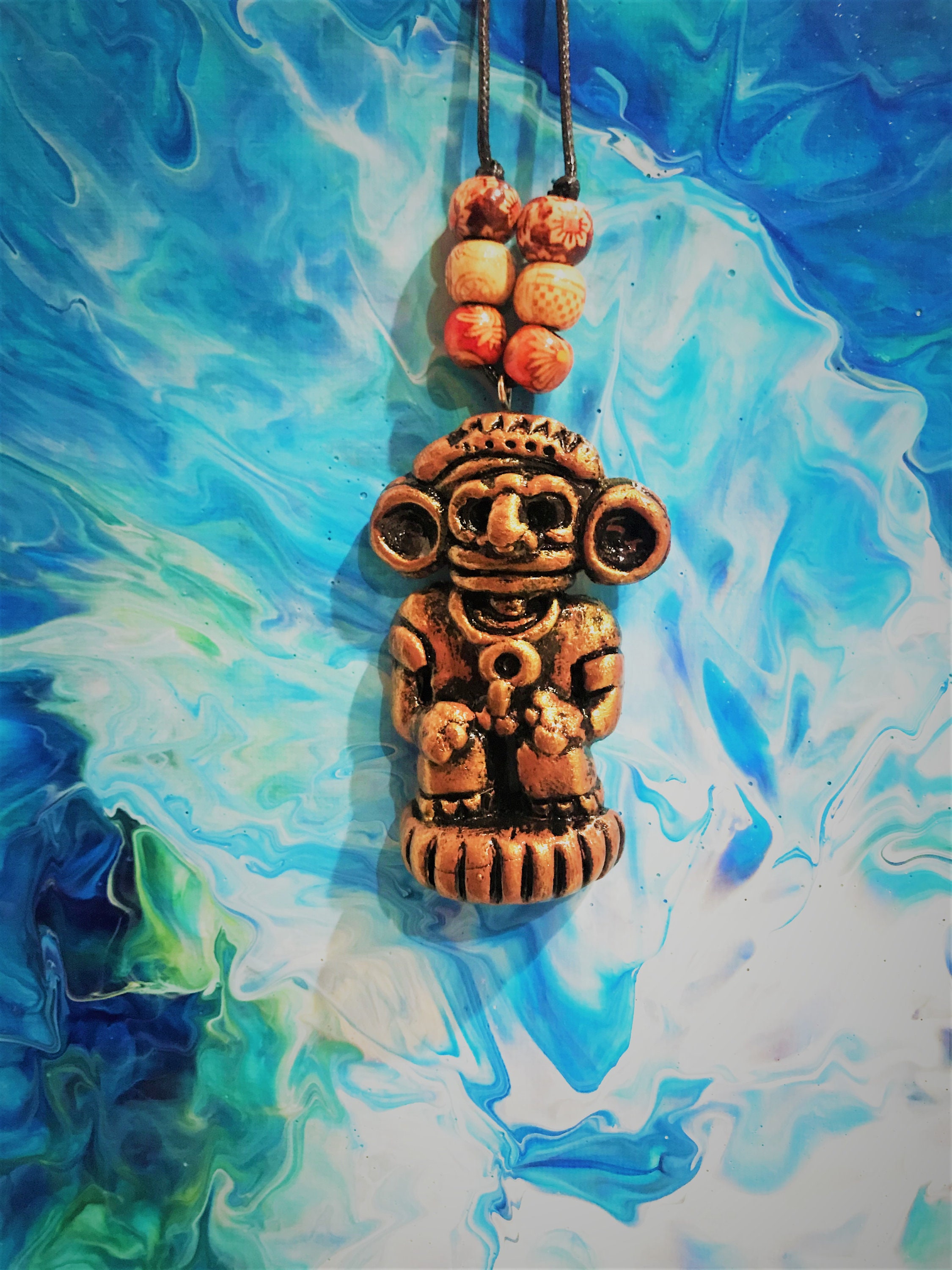 Taino Art Atabey Behique Yucahu or Diosa Luna Amulets | Etsy