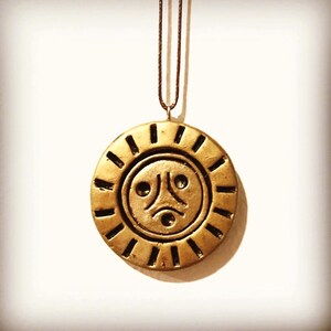 Taino Art Metallic Gold Guanin Amulet - Etsy