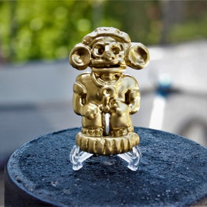 Metallic Gold Color Taino Art Sculptures Cemis Set of 4 - Etsy