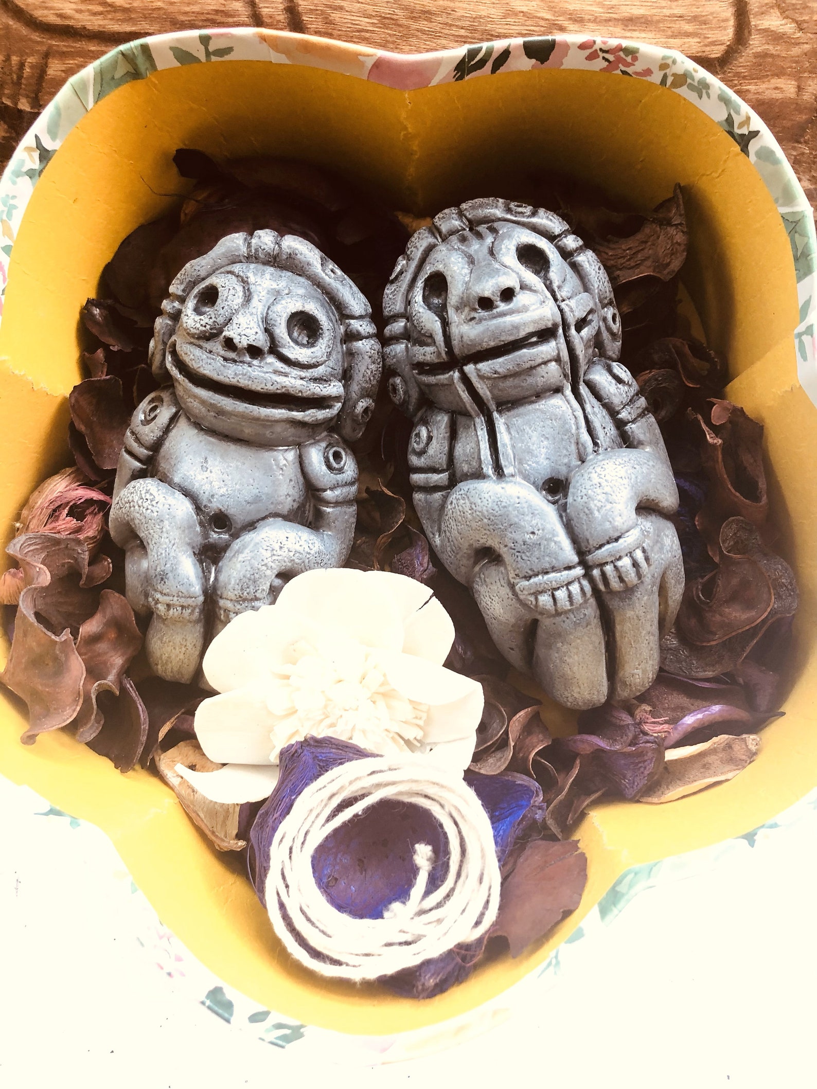 Set of Guatuabá and Coatrisquie Cemis Taino Weather Cemies of ...