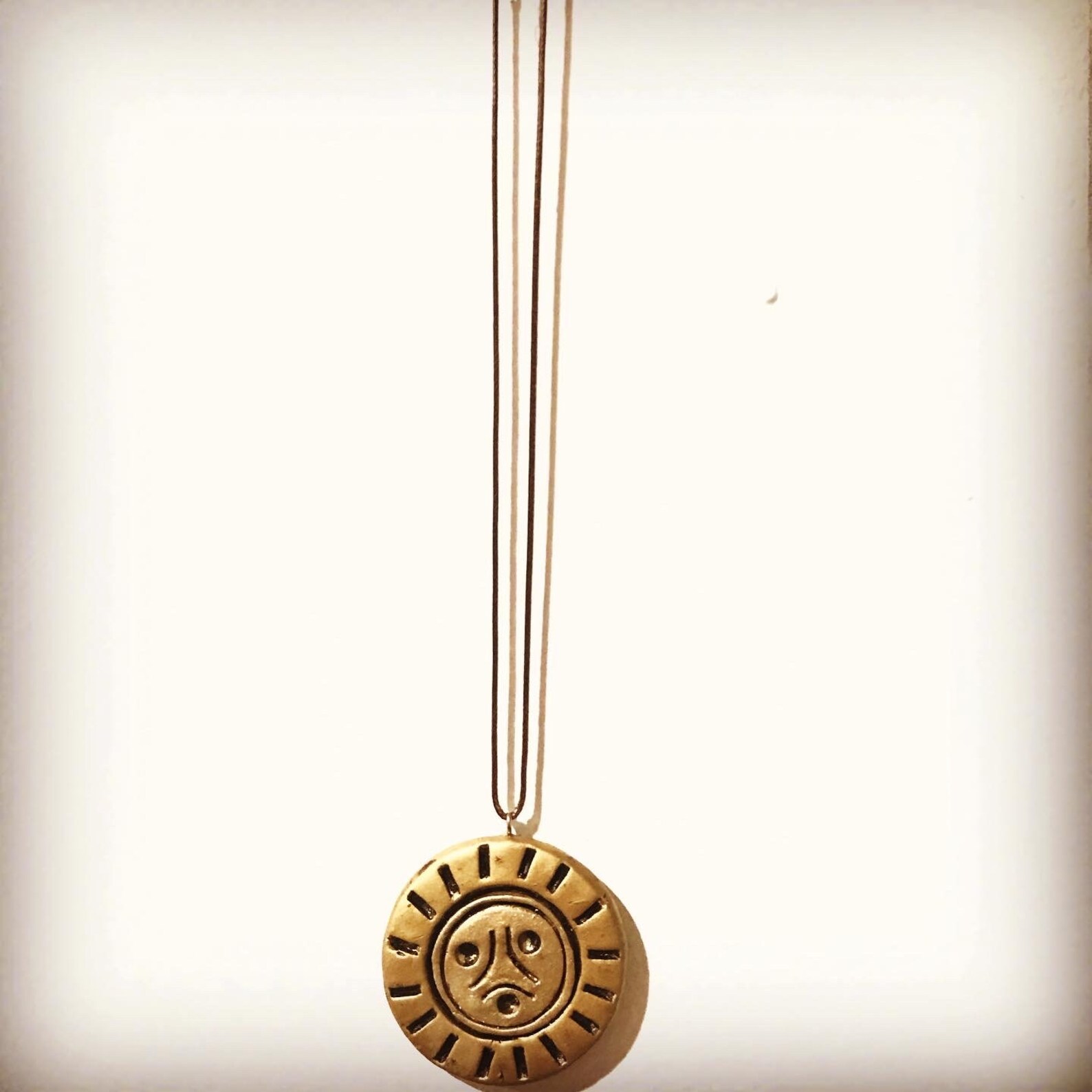 Taino Art Metallic Gold Guanin Amulet - Etsy