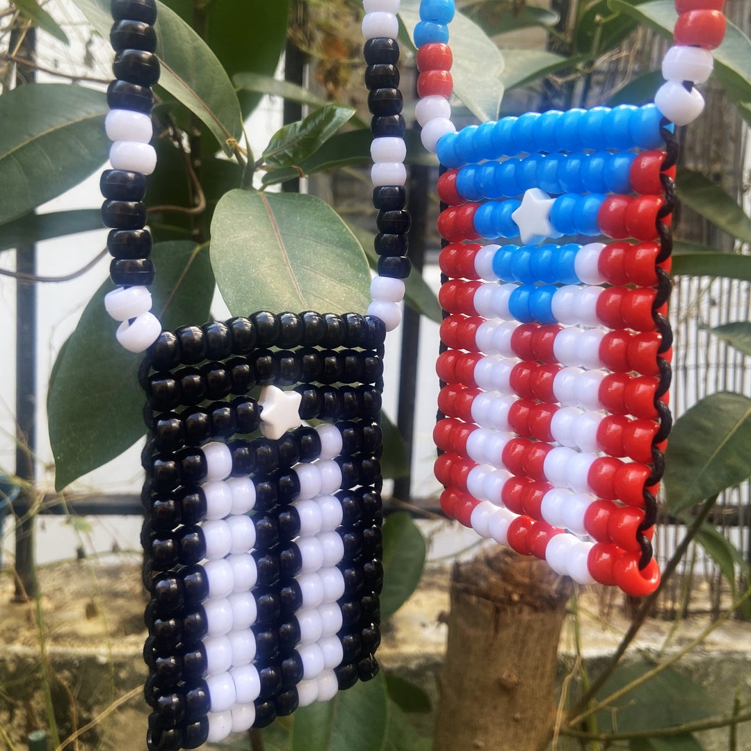 Puerto Rico Lares and Cuba Flag Bead Necklaces - Etsy