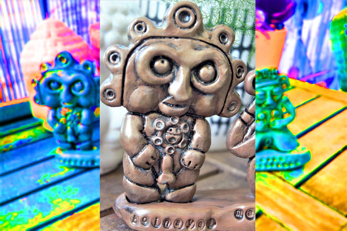 Taino Art Sculptures Cemis Set of 4 wave2 - Etsy