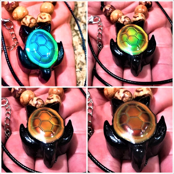 Taino Carey Ring Mood Amulets/pendant/necklace Heat Sensitive | Etsy