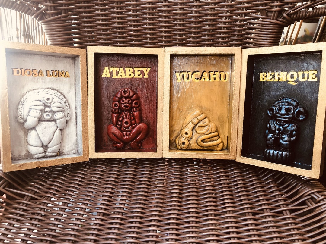Mini Indigenous Taino Deities Atabey Yucahu Behique Diosa Luna - Etsy