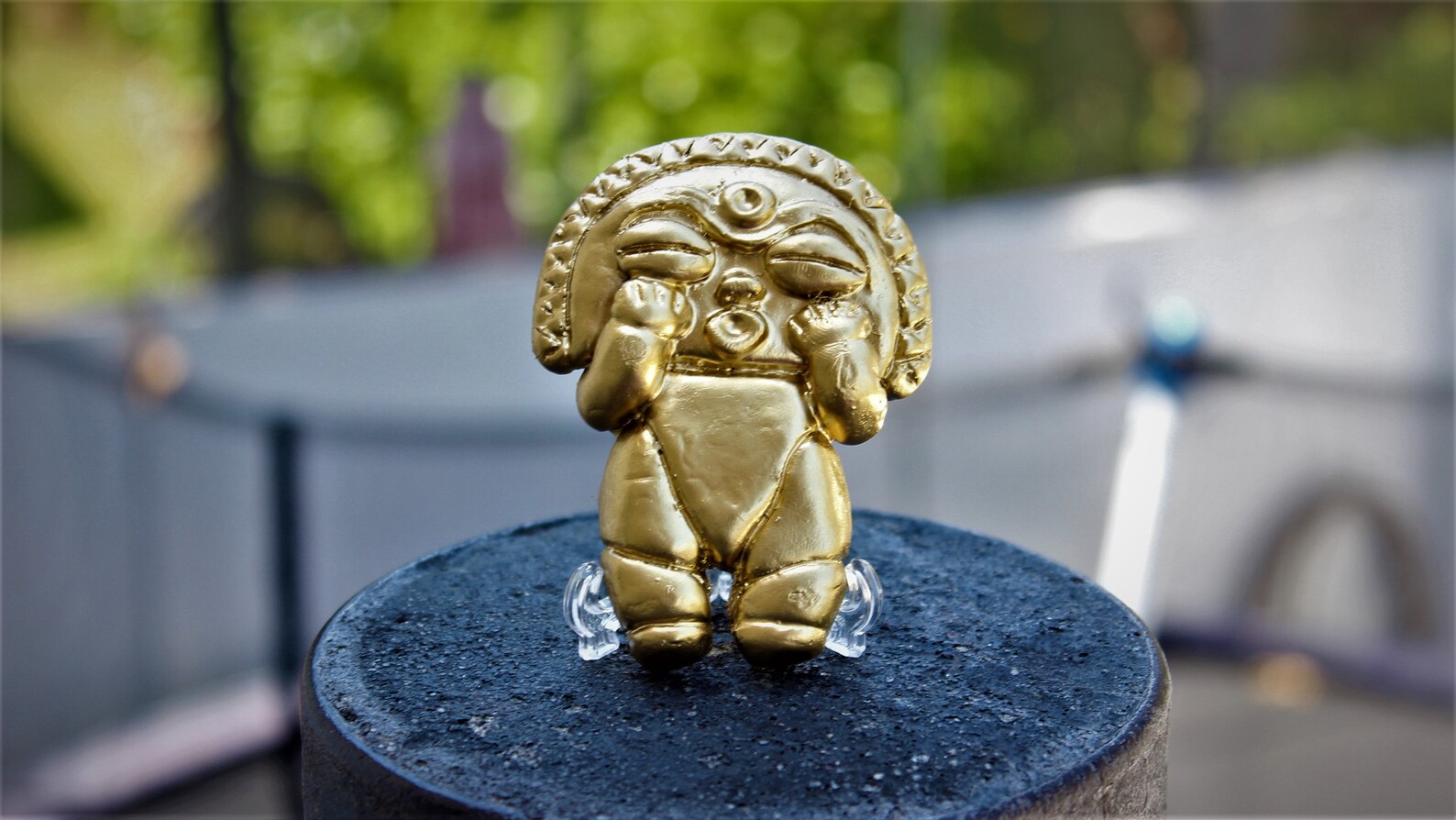 Metallic Gold Color Taino Art Sculptures Cemis Set of 4 - Etsy