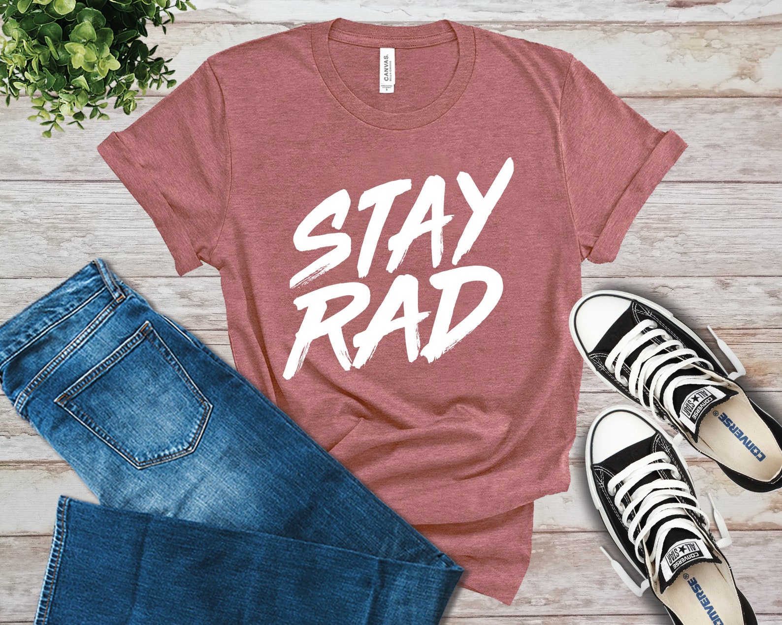 Stay Rad T-shirt, Cool Shirt, Trendy Tee, Cool Shirt, Good Vibes Only ...