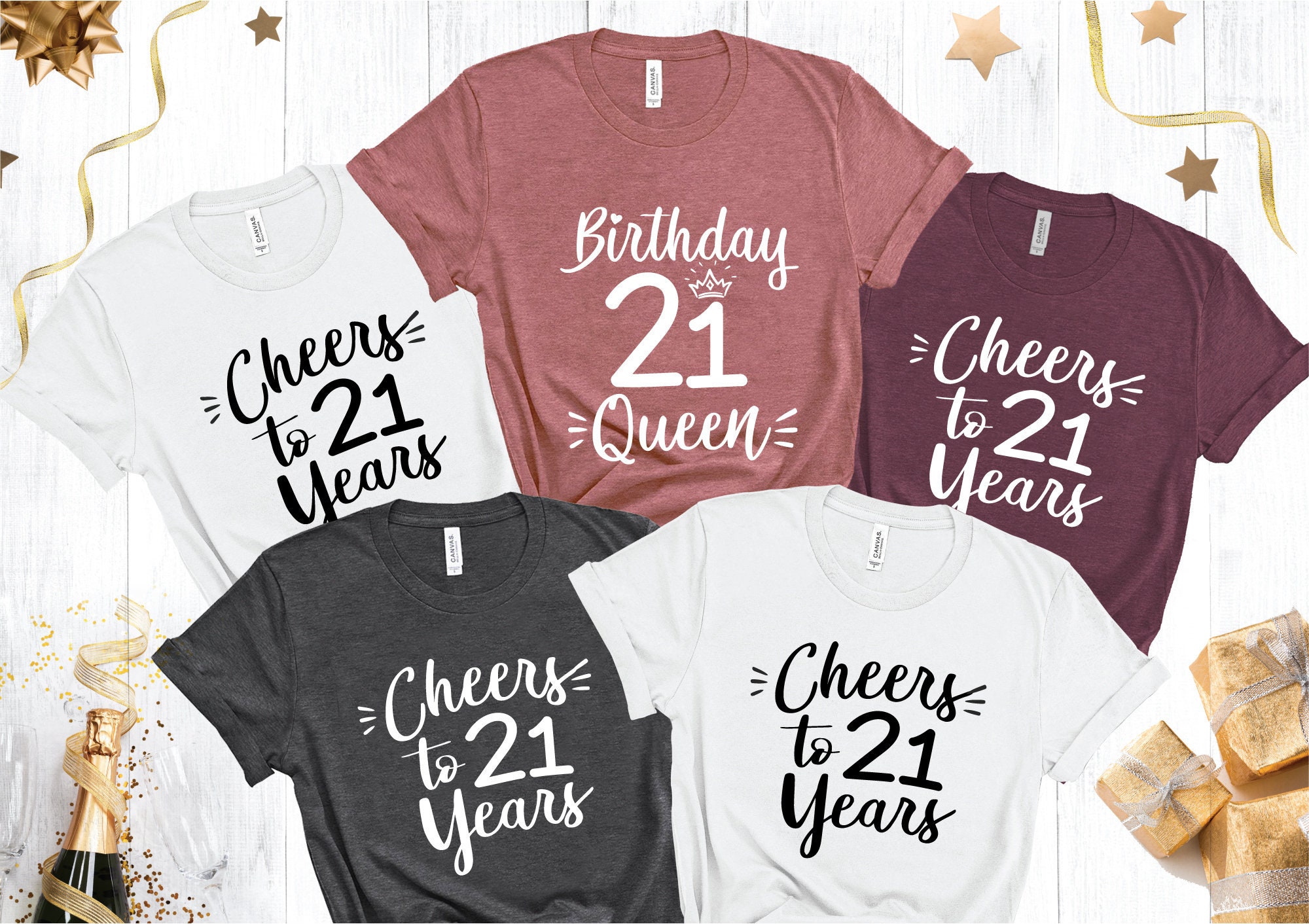 21st Birthday Shirt, Group Shirts, Birthday Queen, 21st Birthday Girl ...