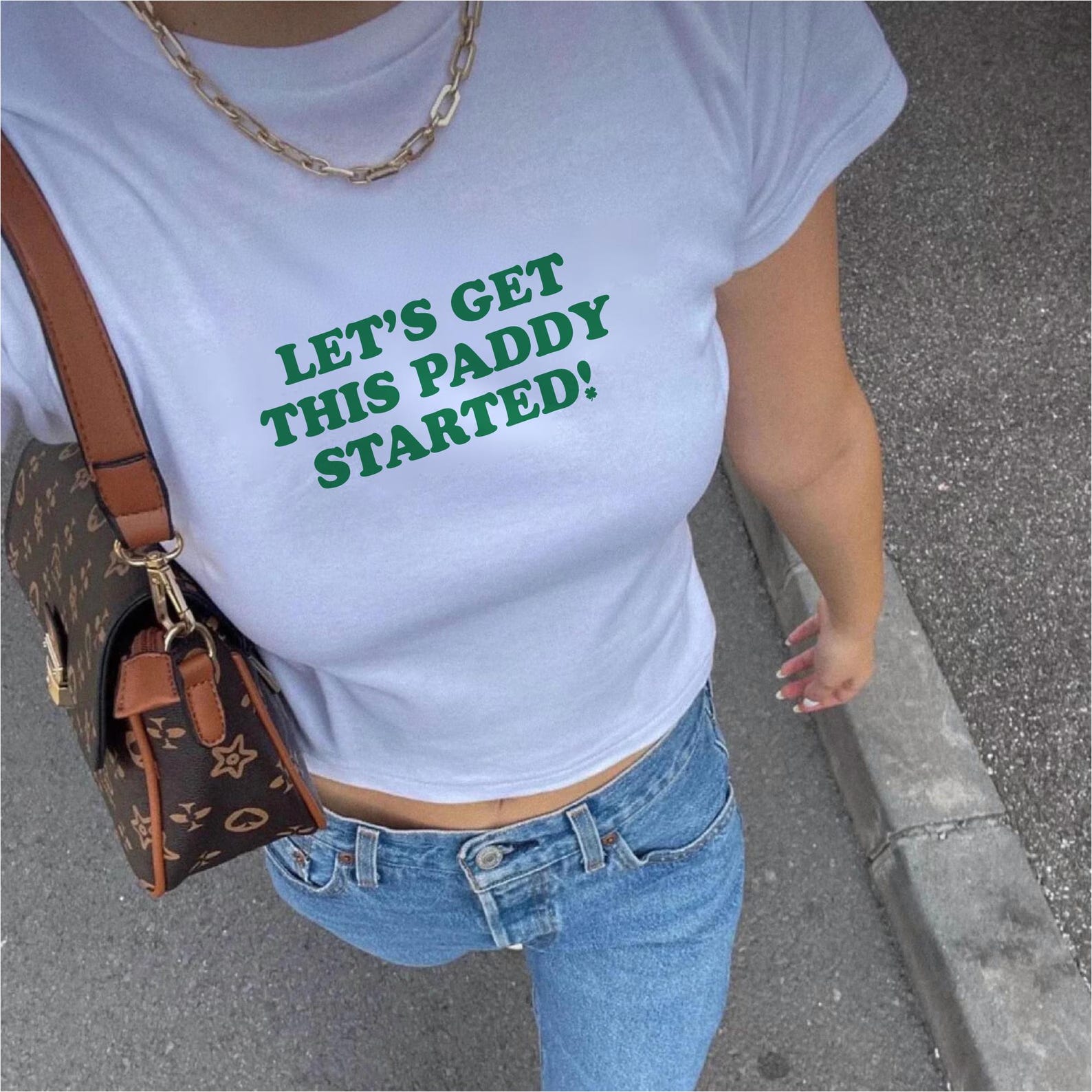 Let's Get This Paddy Started Women's Baby Tee, St. Patrick's Day Party ...