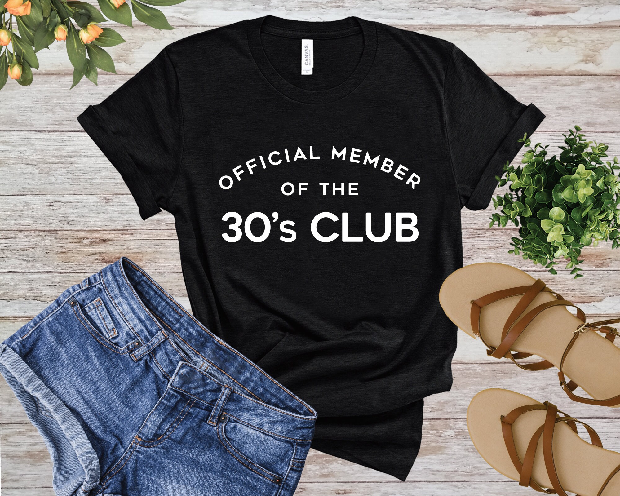 Official Member of the 30's Club T-shirt 30th Birthday - Etsy