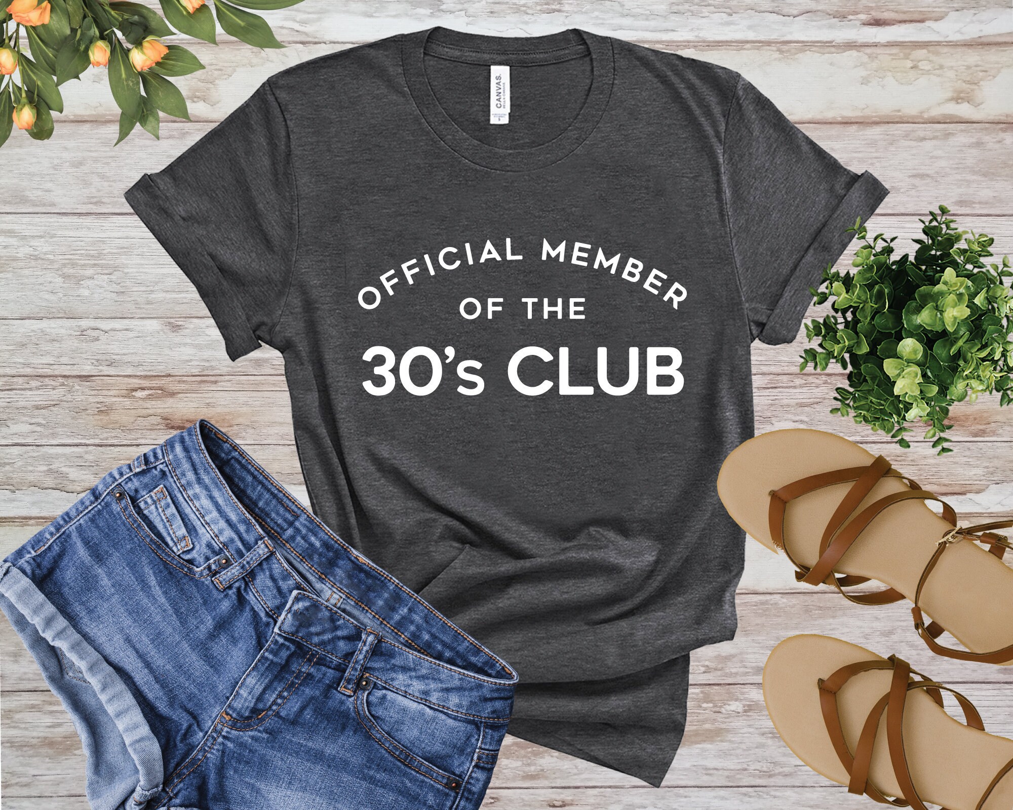 Official Member of the 30's Club T-shirt 30th Birthday - Etsy