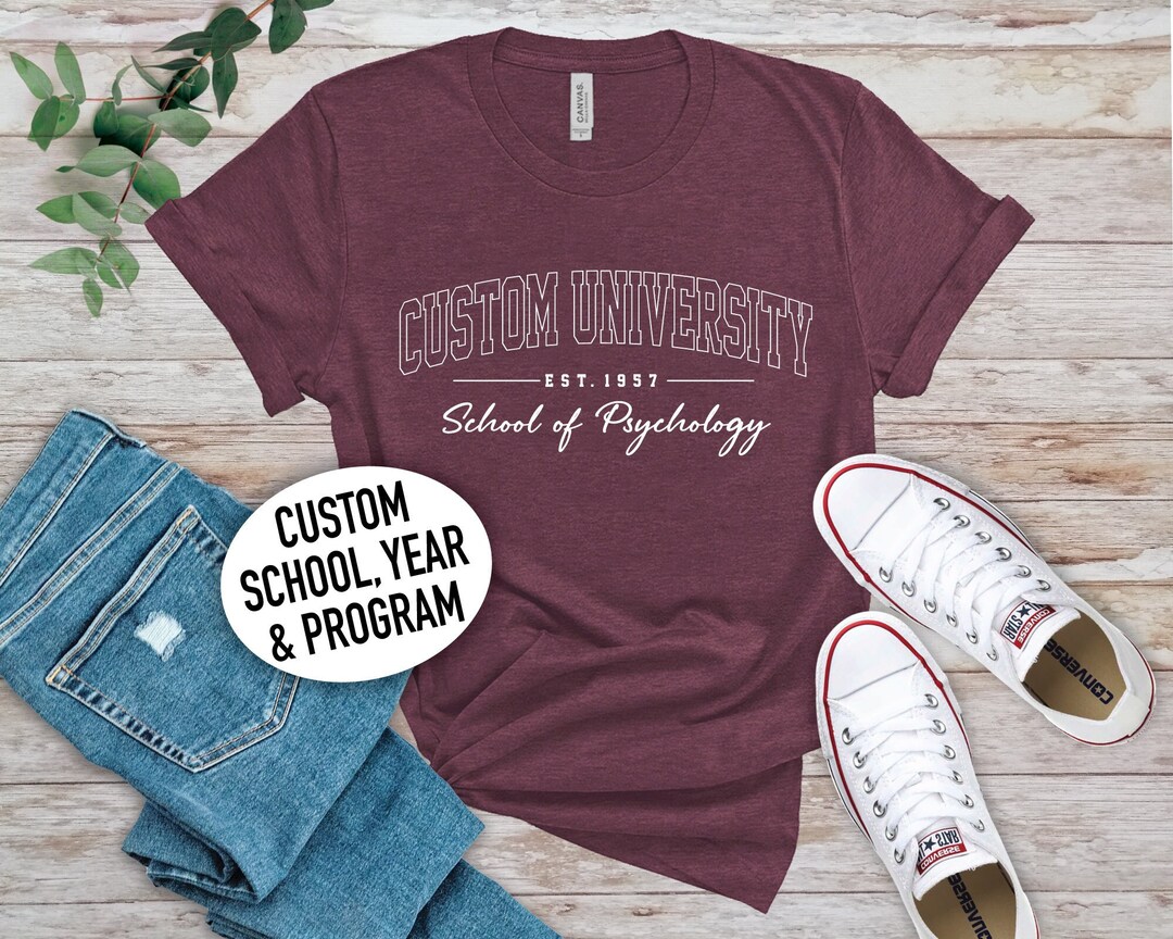 Personalized University Shirt, Custom College Name, Personalized Degree ...