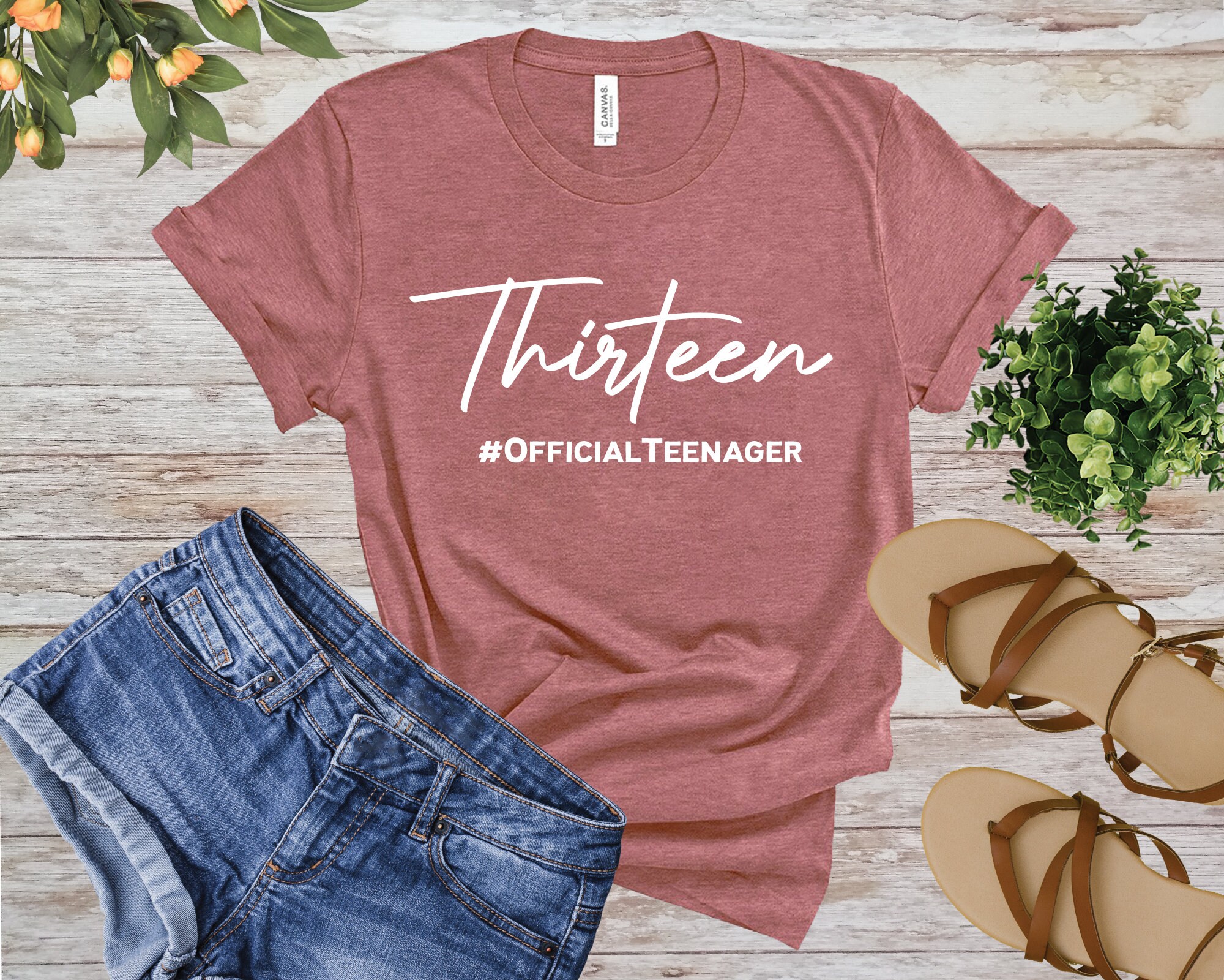 Thirteen Official Teenager Shirt 13th Birthday T-Shirt | Etsy