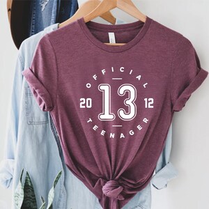 13th Birthday Group Shirts, Official Teenager T-shirt, Mom Dad of the ...