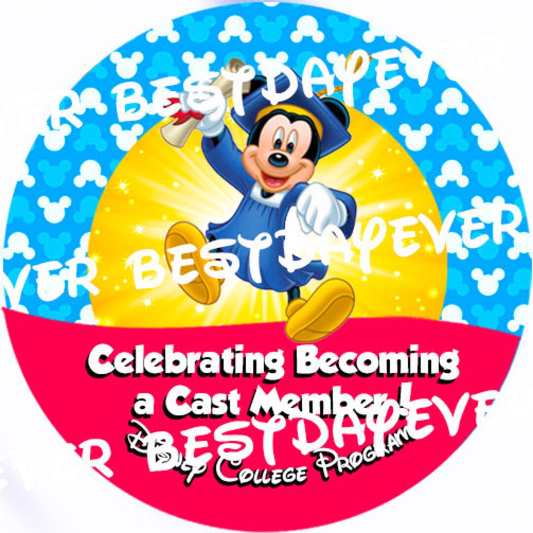 Cast Member Buttons-disney College Program Buttons-disney Pins-disney ...