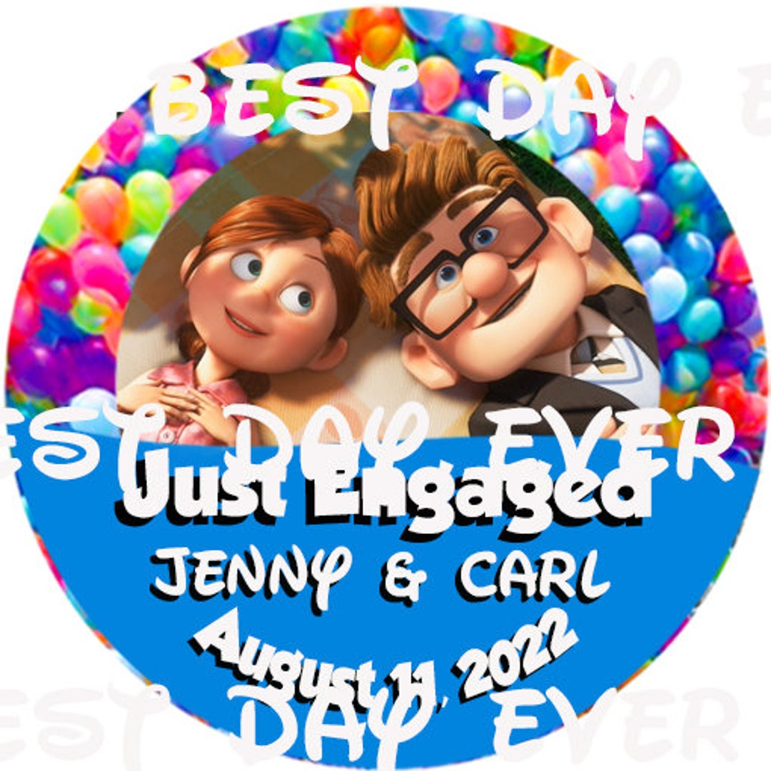Disney Just Engaged Buttons-disney Just Engaged Pins-disney Engagement ...