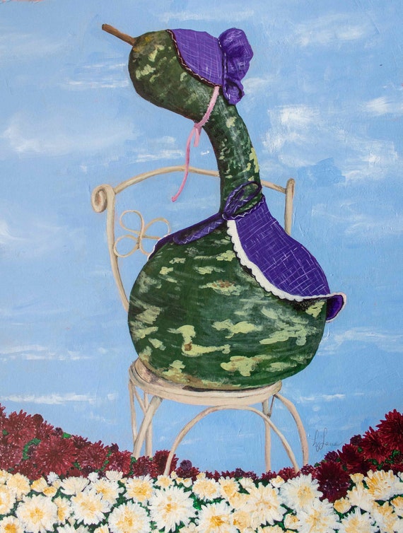 Mother Goose Painting Giclée Art Print - Etsy