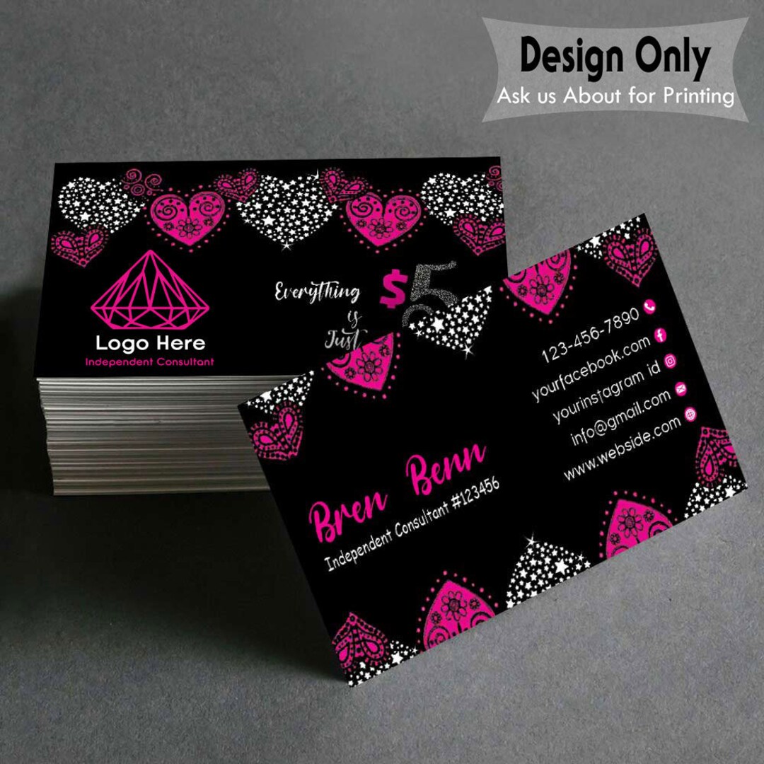 Personalized Jewelry Business Cards _ Custom Business Cards_digital ...