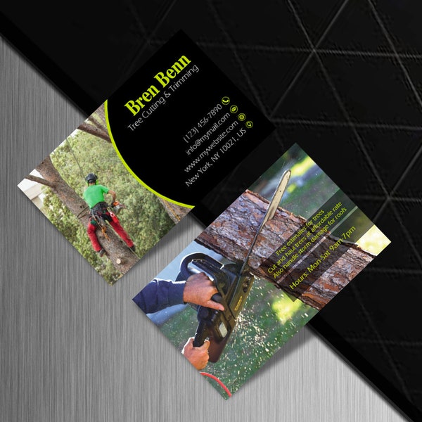 Tree Service Business Cards - Etsy
