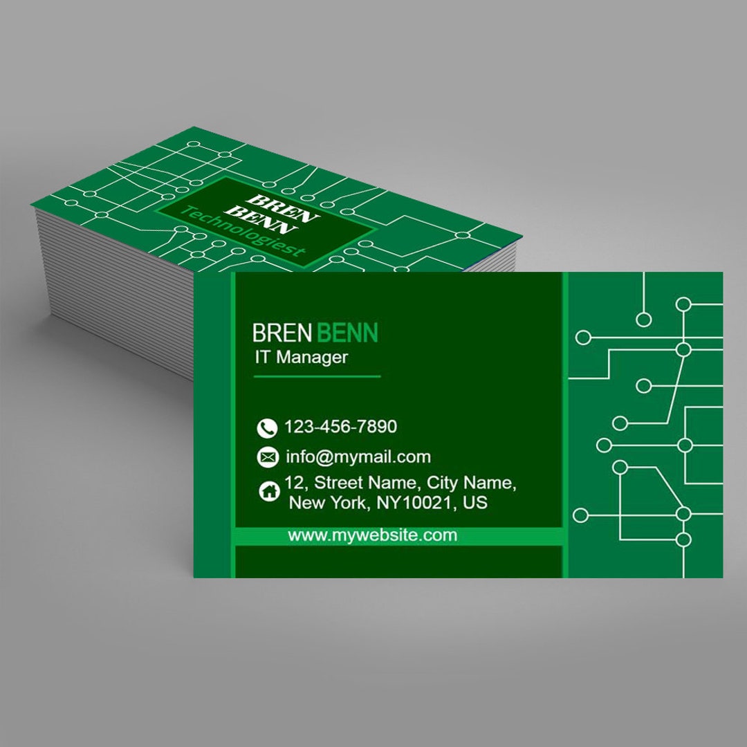 Electronics Service Business Cards _ Custom Computer Service Business ...