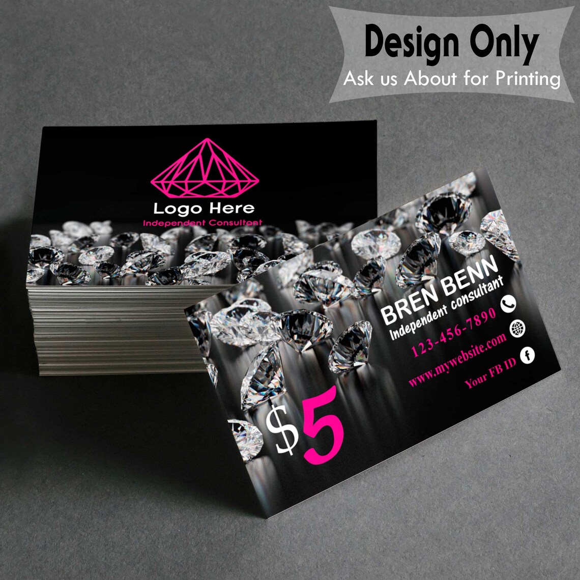 Personalized Jewelry Business Cards _ Custom Business - Etsy