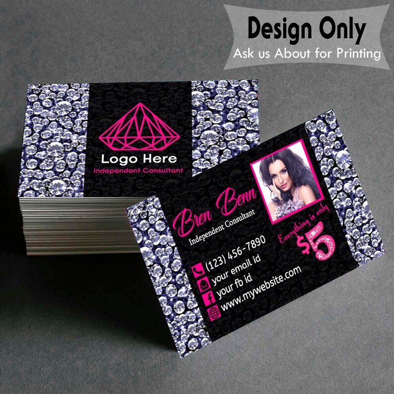 Personalized Jewelry Business Cards _ Custom Business - Etsy