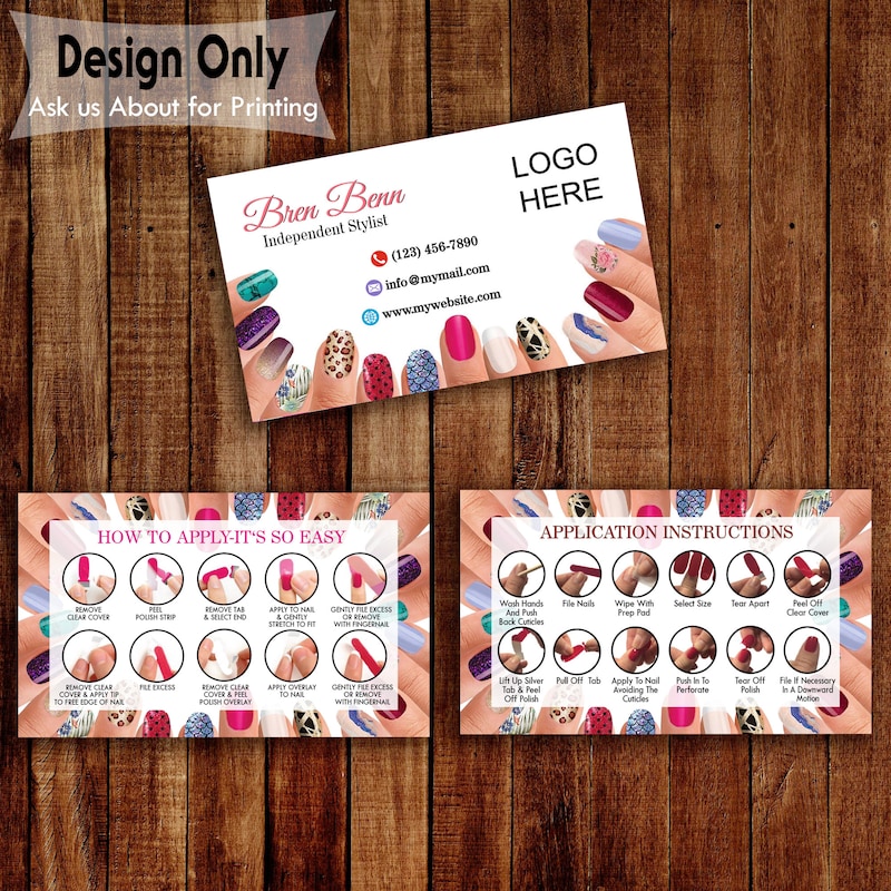Nail Business Cards - Etsy