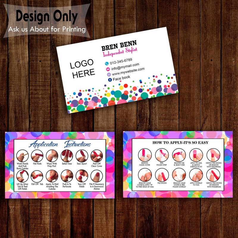 Nail Business Cards - Etsy