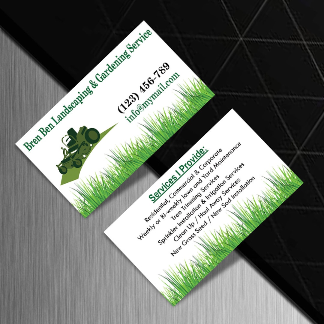 Tree Service Business Cards _ Custom Personalized Trimming Service ...