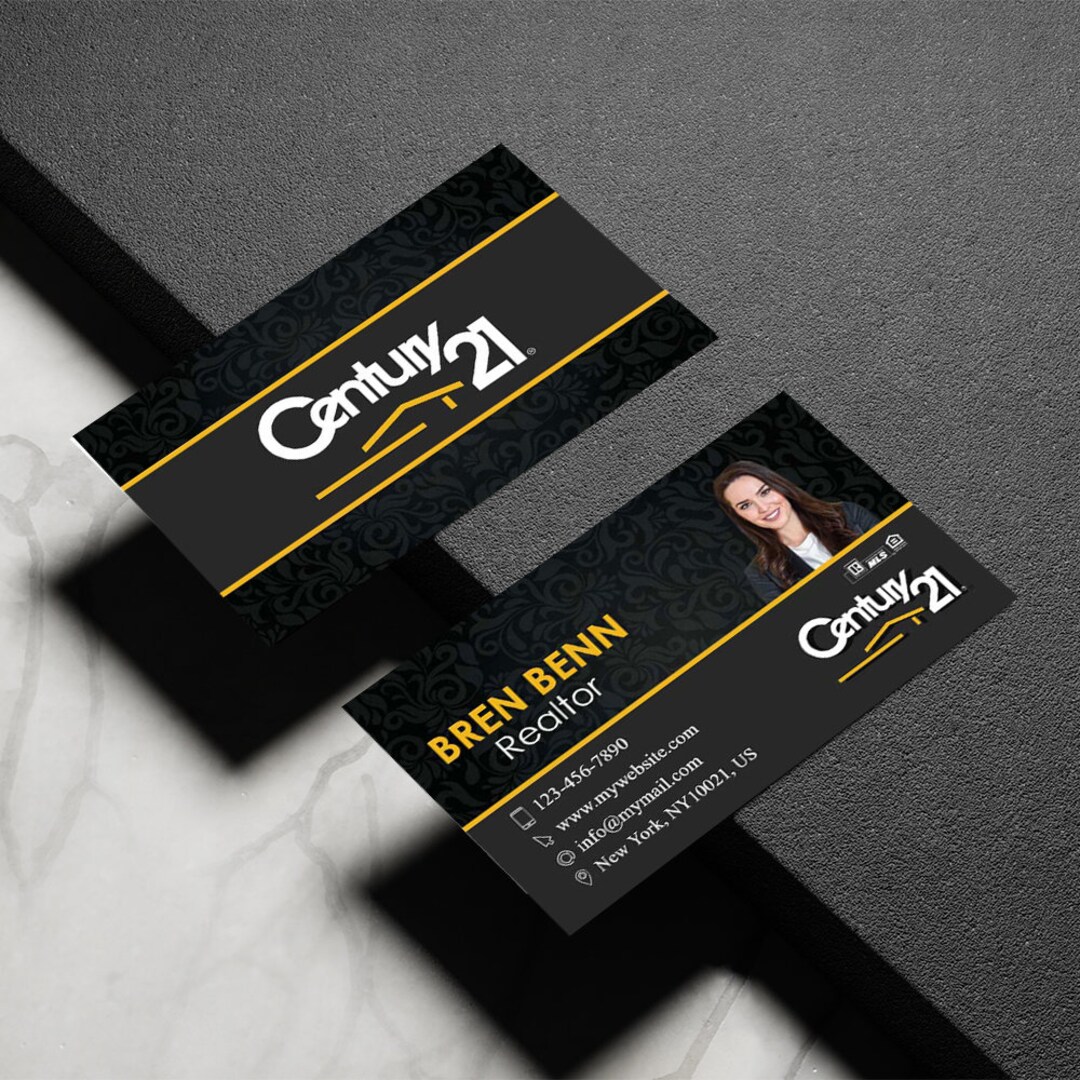 Century_21 Real Estate Business Cards Custom Business Cards Digital ...