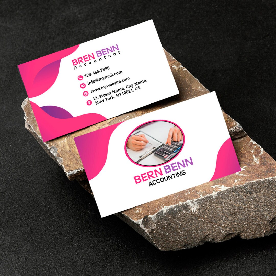 Accounting Service Business Cards _ Custom Accounting Service Business ...