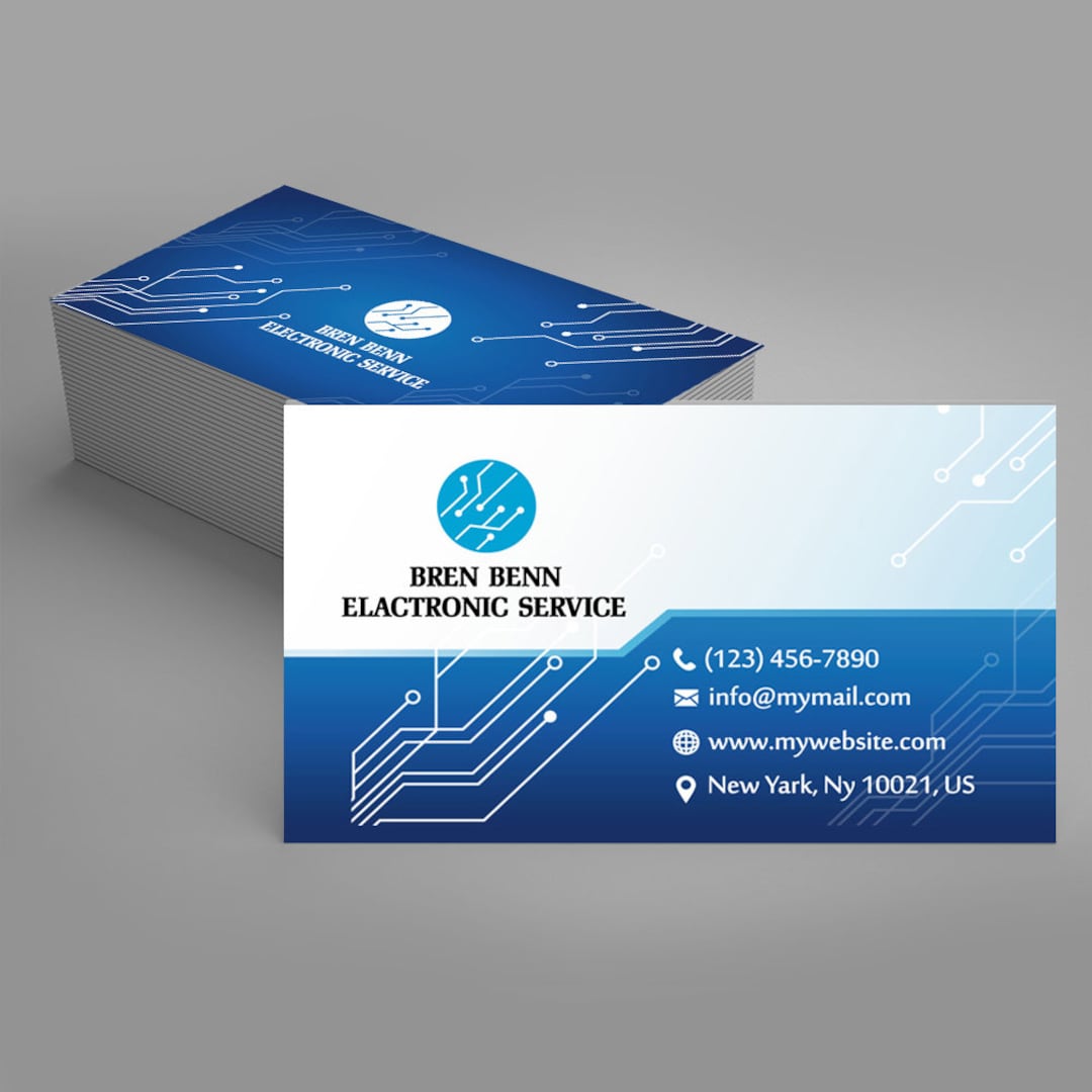 Electronics Service Business Cards _ Custom Computer Service Business ...