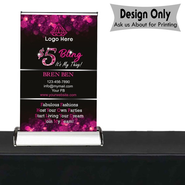 Table Top Retractable Banner - Etsy